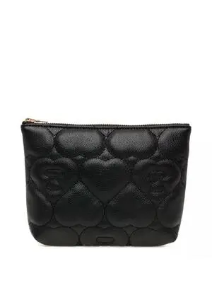 AAPE BY *A BATHING APE Heart Quilted Wallet - Black
