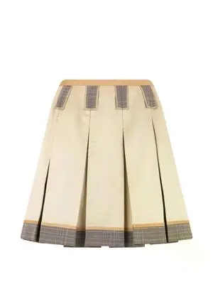 Moschino Pleated Skirt With Contrasting Trim