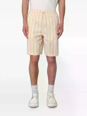 Lacoste Striped Cotton Drawstring Shorts
