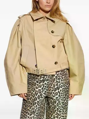 GANNI Belted Double-breasted Jacket