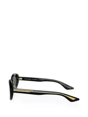 Oliver Spencer 1969c Oval Sunglasses - Black