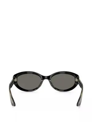 Oliver Spencer 1969c Oval Sunglasses - Black