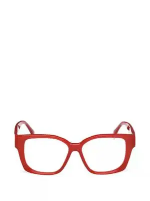 Max Mara Square Frame Glasses - Red
