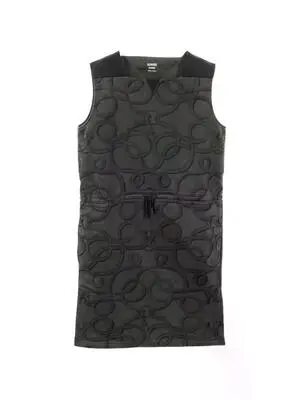 Hermès Sleeveless Mini Dress With Embossed Pattern