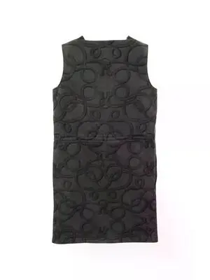 Hermès Sleeveless Mini Dress With Embossed Pattern