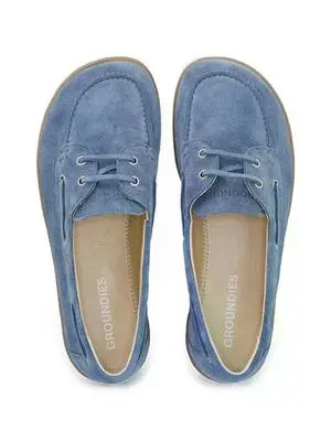 GROUNDIES Bay Suede Lace-up Moccasins