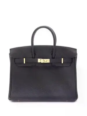 Hermès 25 Birkin Togo Tote Bag - Black