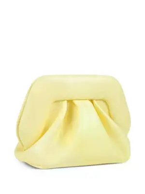 THEMOIRE Small Bios Ruched Clutch Bag - Yellow