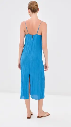 Tibi The Crinkle Slip Dress
