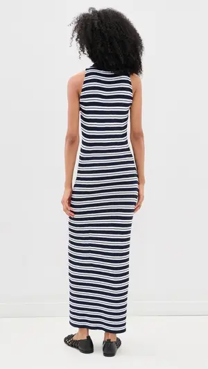 ROWING BLAZERS Halter Polo Maxi Dress