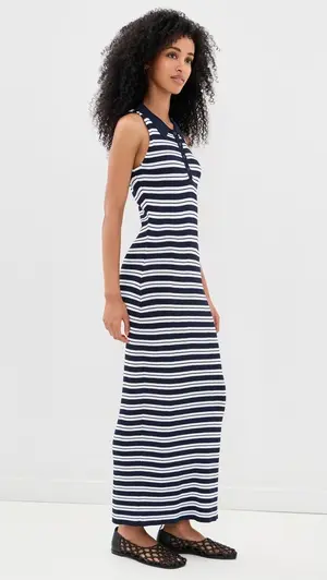 ROWING BLAZERS Halter Polo Maxi Dress