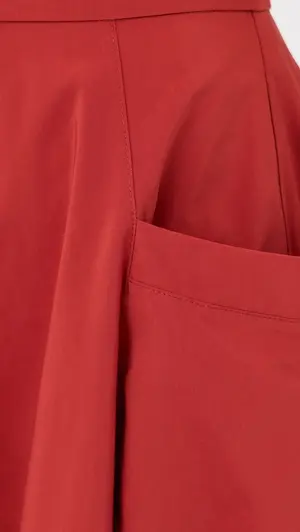 Tibi Nylon Lantern Skirt