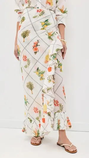 CONIGLIO PALM BEACH Ruffle Power Pareo