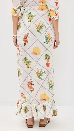 CONIGLIO PALM BEACH Ruffle Power Pareo
