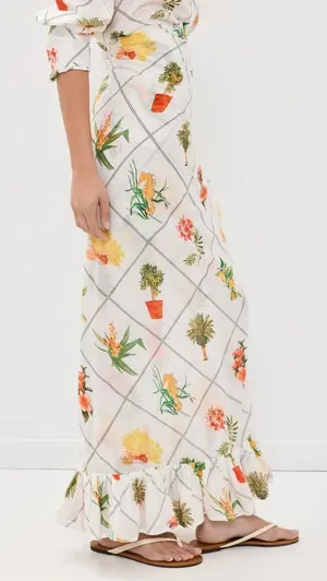 CONIGLIO PALM BEACH Ruffle Power Pareo