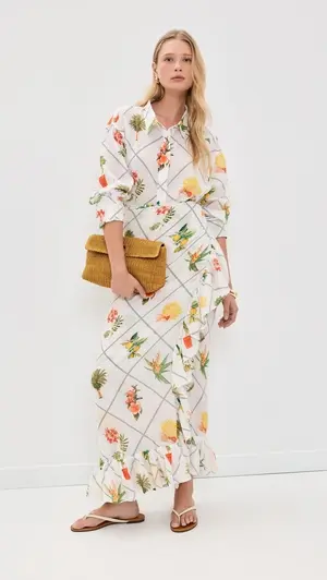 CONIGLIO PALM BEACH Ruffle Power Pareo