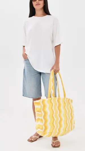 WEEZIE Looped Terry Beach Tote