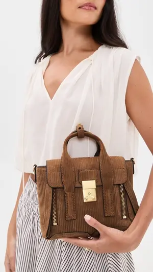 3.1 Phillip Lim Embossed Suede Pashli Mini Crossbody Bag