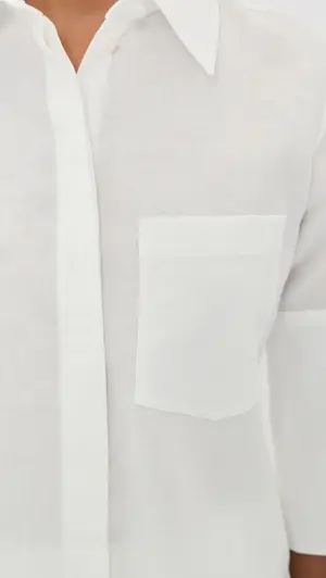 Another Tomorrow French Cuff Blouse