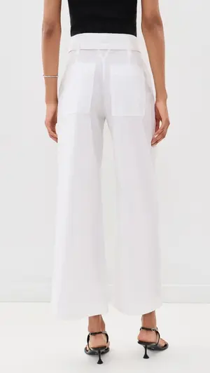 Proenza Schouler White Label Cropped Poplin Pants