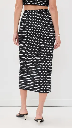 FRAME The Polka Dot Skirt