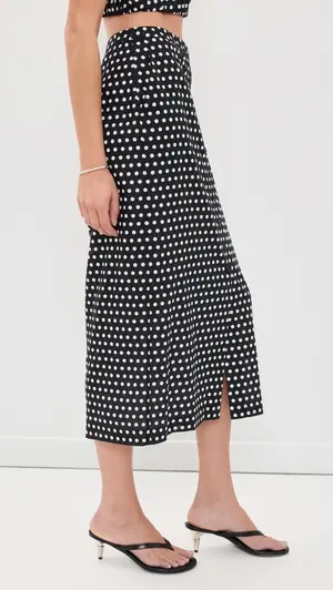 FRAME The Polka Dot Skirt
