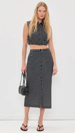 FRAME The Polka Dot Skirt