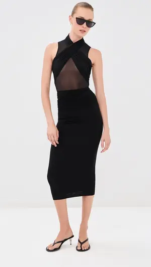 Wardrobe.NYC Translucent Midi Skirt
