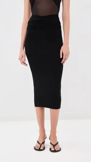 Wardrobe.NYC Translucent Midi Skirt