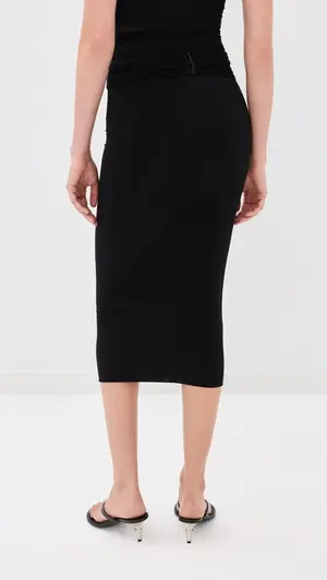 Wardrobe.NYC Translucent Midi Skirt