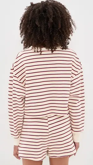 Strut This Sonoma Striped Crewneck Sweatshirt