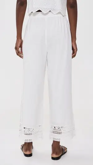 Z Supply Scout Embroidered Linen Blend Pants