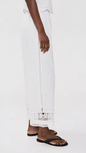 Z Supply Scout Embroidered Linen Blend Pants
