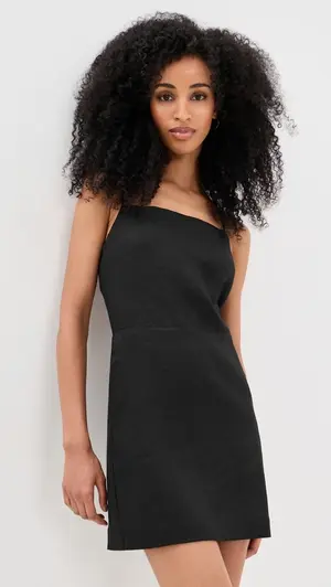 Enza Costa Linen Apron Mini Dress