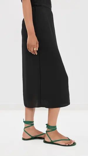 Tibi Summer Slip Wrap Skirt