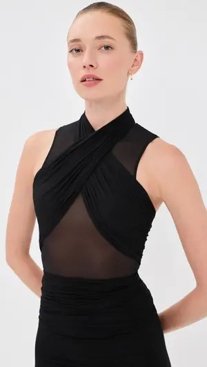 Wardrobe.NYC Translucent Tank Bodysuit