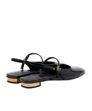 TOD'S Patent Leather Slingback Flats