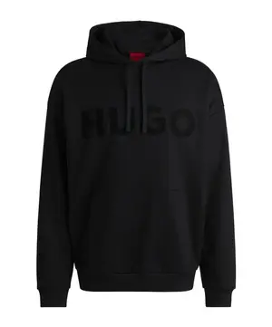 Hugo Boss Logo Print Hoodie - Black