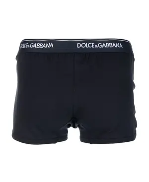Dolce & Gabbana Dolce Gabbana Set Of Two Logo Waistband Boxers - Blue