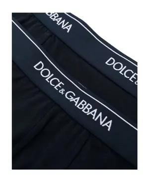 Dolce & Gabbana Dolce Gabbana Set Of Two Logo Waistband Boxers - Blue