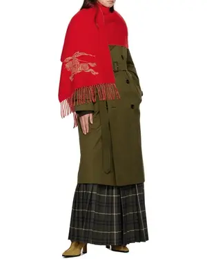 Burberry Reversible Knight Cashmere Scarf