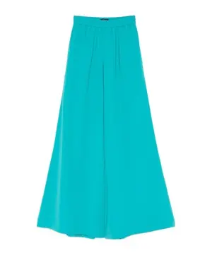 GIANLUCA CAPANNOLO Antonia Elastic-waist Pants - Blue