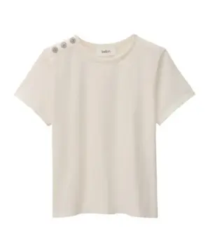 Ba&sh Elmer Embellished Shoulder T-shirt - No