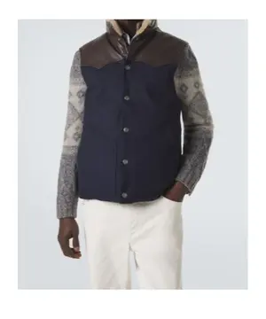 Brunello Cucinelli Shearling-trimmed Wool Vest