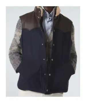 Brunello Cucinelli Shearling-trimmed Wool Vest
