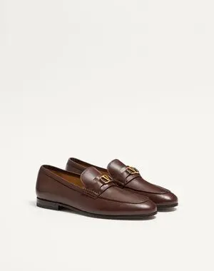Valentino Garavani Vlogo Signature Slip-on Loafers - Brown