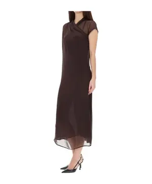 Paloma Wool Draped Silk Dress