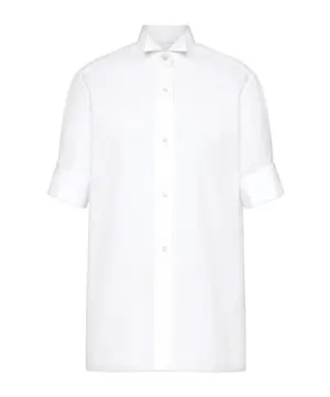 MAISON MARGIELA Cotton Short-sleeve Shirt - White