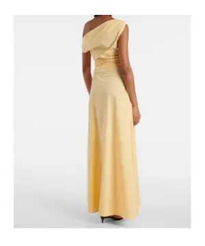 Staud Phare One-shoulder Cotton Maxi Dress