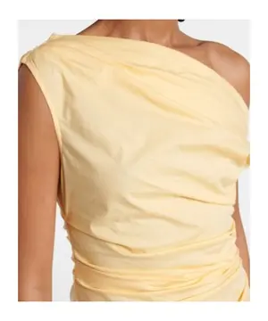 Staud Phare One-shoulder Cotton Maxi Dress